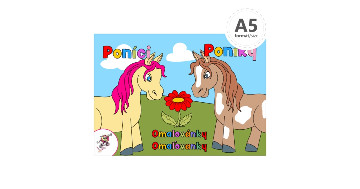 Coloring book A5 LUX - Ponies | juniorpapier.eu