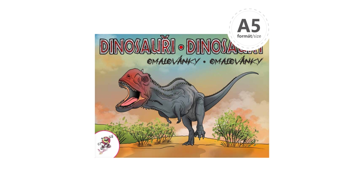Coloring book A5 LUX - Dinosaurs | juniorpapier.eu