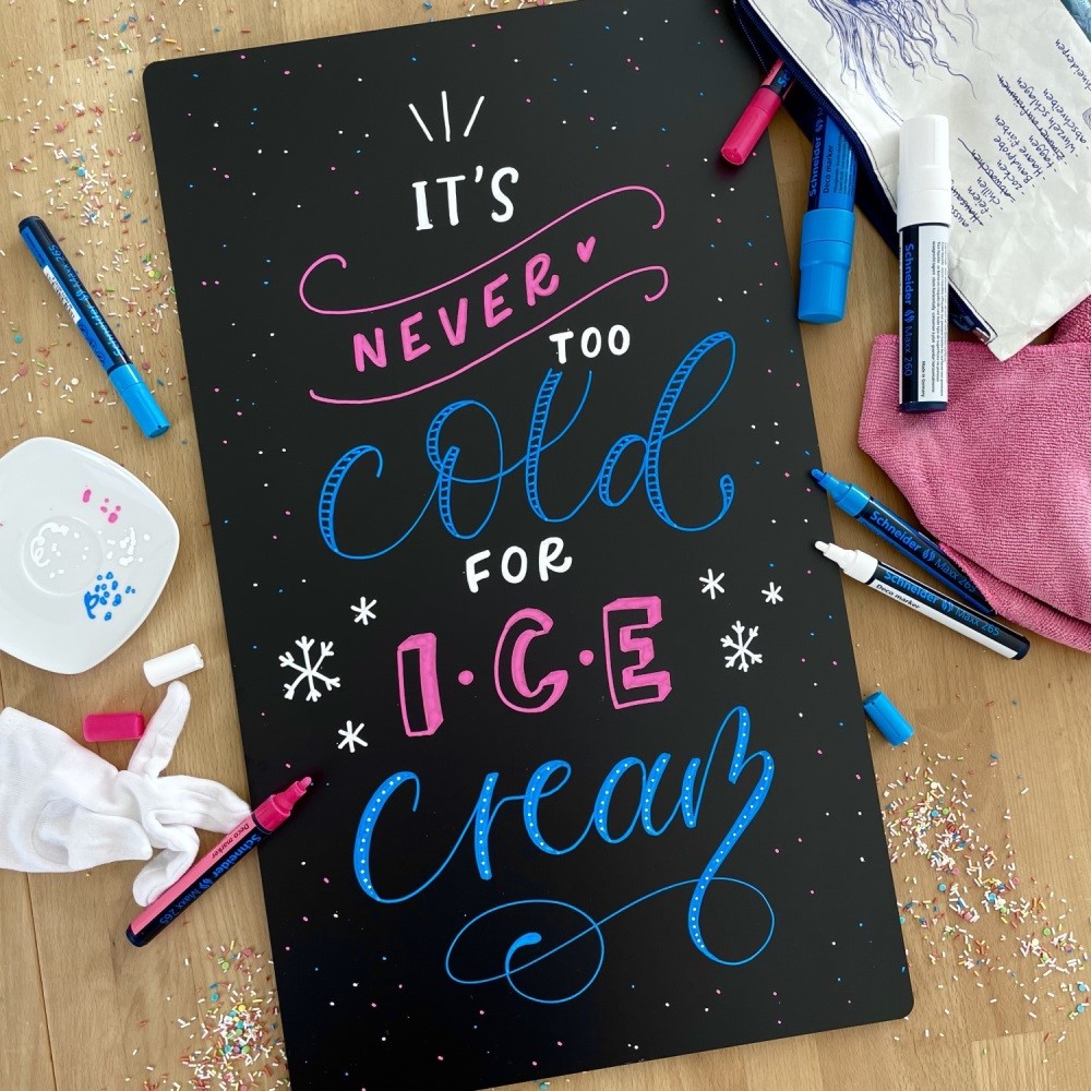 Popisovač kriedový Schneider Maxx 265 neon - biely | juniorpapier.sk