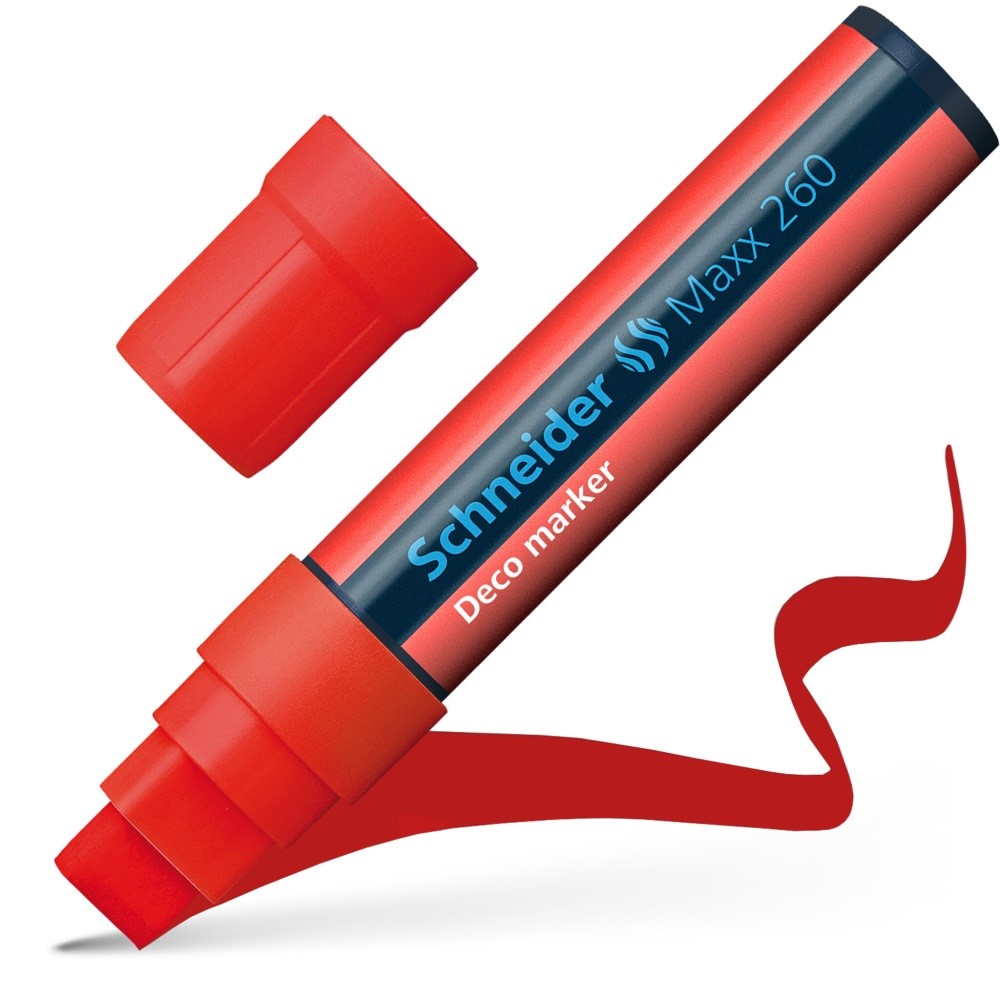 Popisovač kriedový Schneider Maxx 260 - červený | juniorpapier.sk