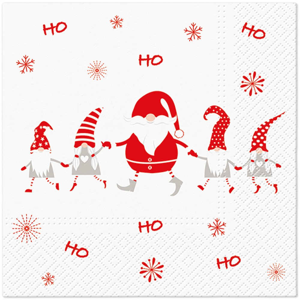 Obrúsky TaT 33x33cm HOHO Gnomes | juniorpapier.sk
