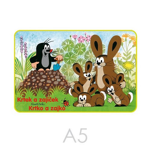Omaľovanka A5 Akim - Krtko a zajko | juniorpapier.sk